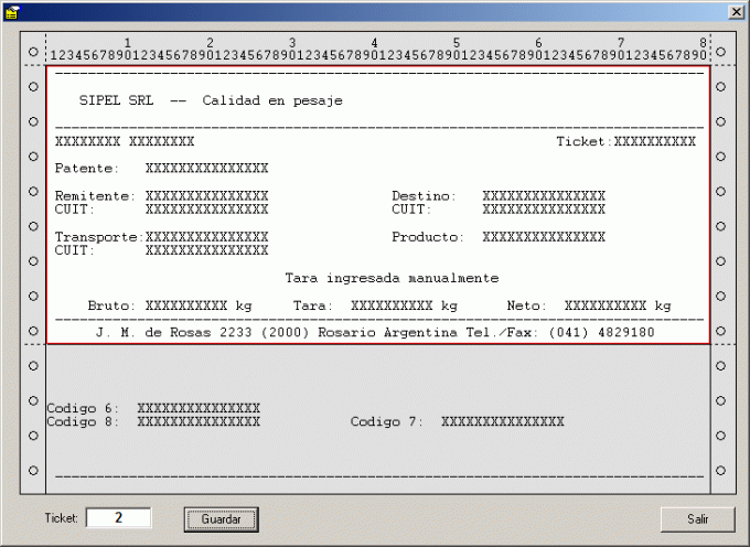 Software línea Sipel – KYASERV Balanzas y Servicios